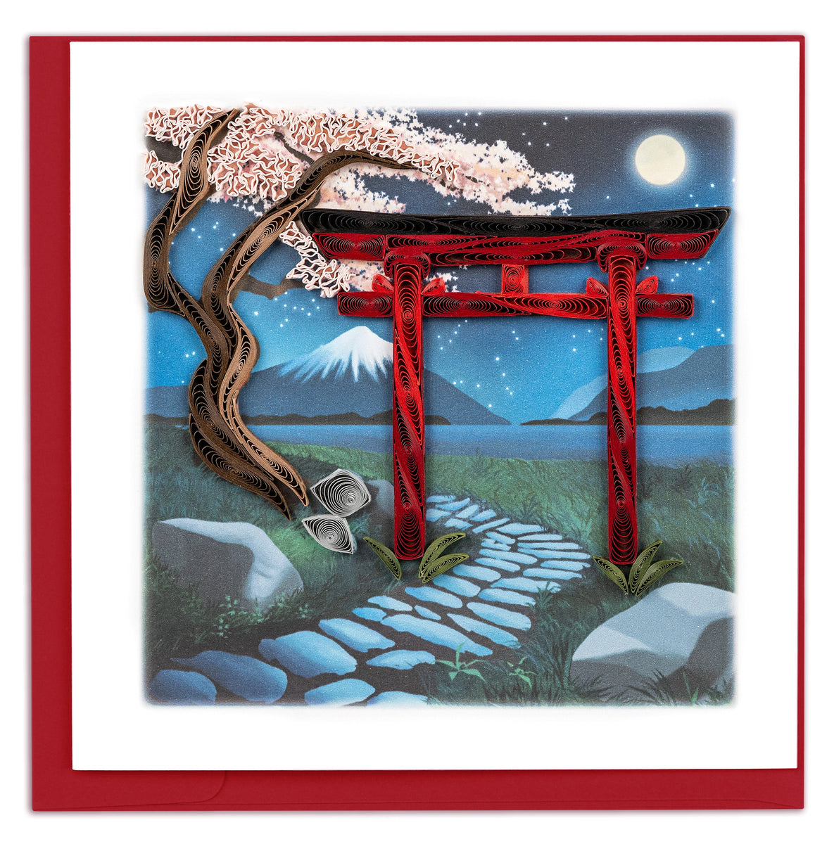 Quilled Torii Gate Greeting Card – Quilling Card Wholesale