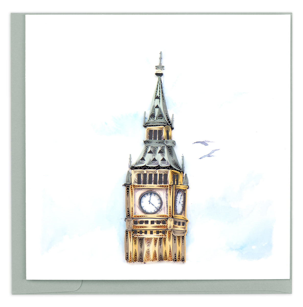 Handcrafted Big Ben Greeting Card | Quilling Card – Quilling Card Wholesale
