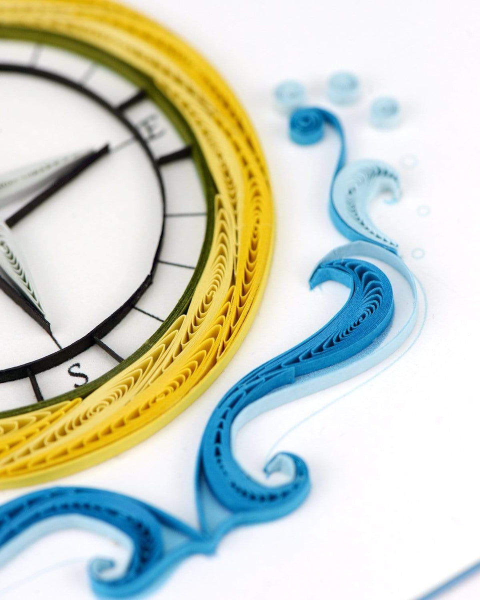 Handcrafted Nautical Compass Greeting Card | Quilling Card¨ – Quilling ...
